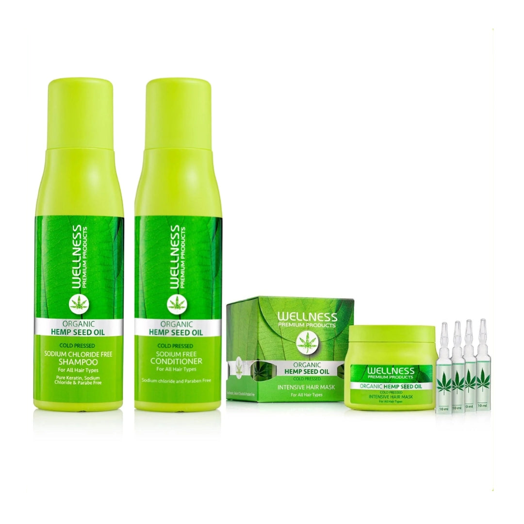 Intensive Shampoo, Conditioner & Hair Mask Bundle – Complete Hemp Hair ...